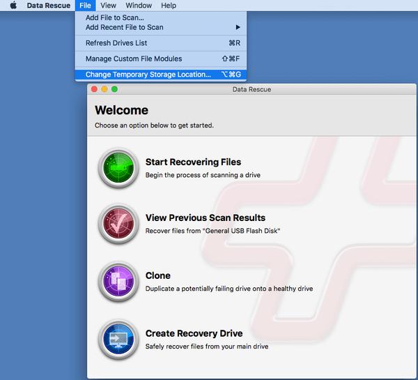 How To Change Temporary Storage Location On Mac
