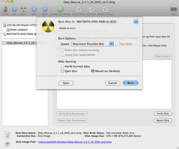 Create a Data Rescue 3 Bootable DVD