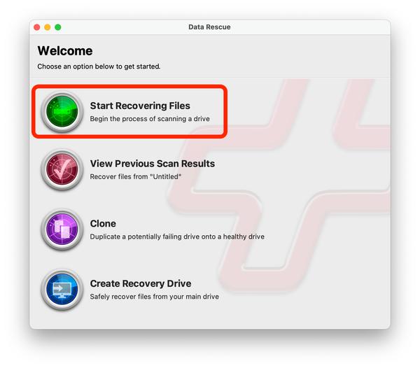 Recover deleted files on Mac