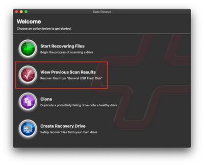How To Browse A Previous Scan